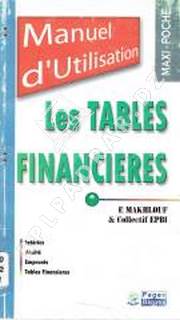 les tables financières | المكتبة الرئيسية للمطالعة العمومية ادرار